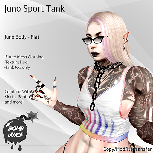 Second Life Marketplace - Bomb Juice - Sport Tank [Flat] Juno